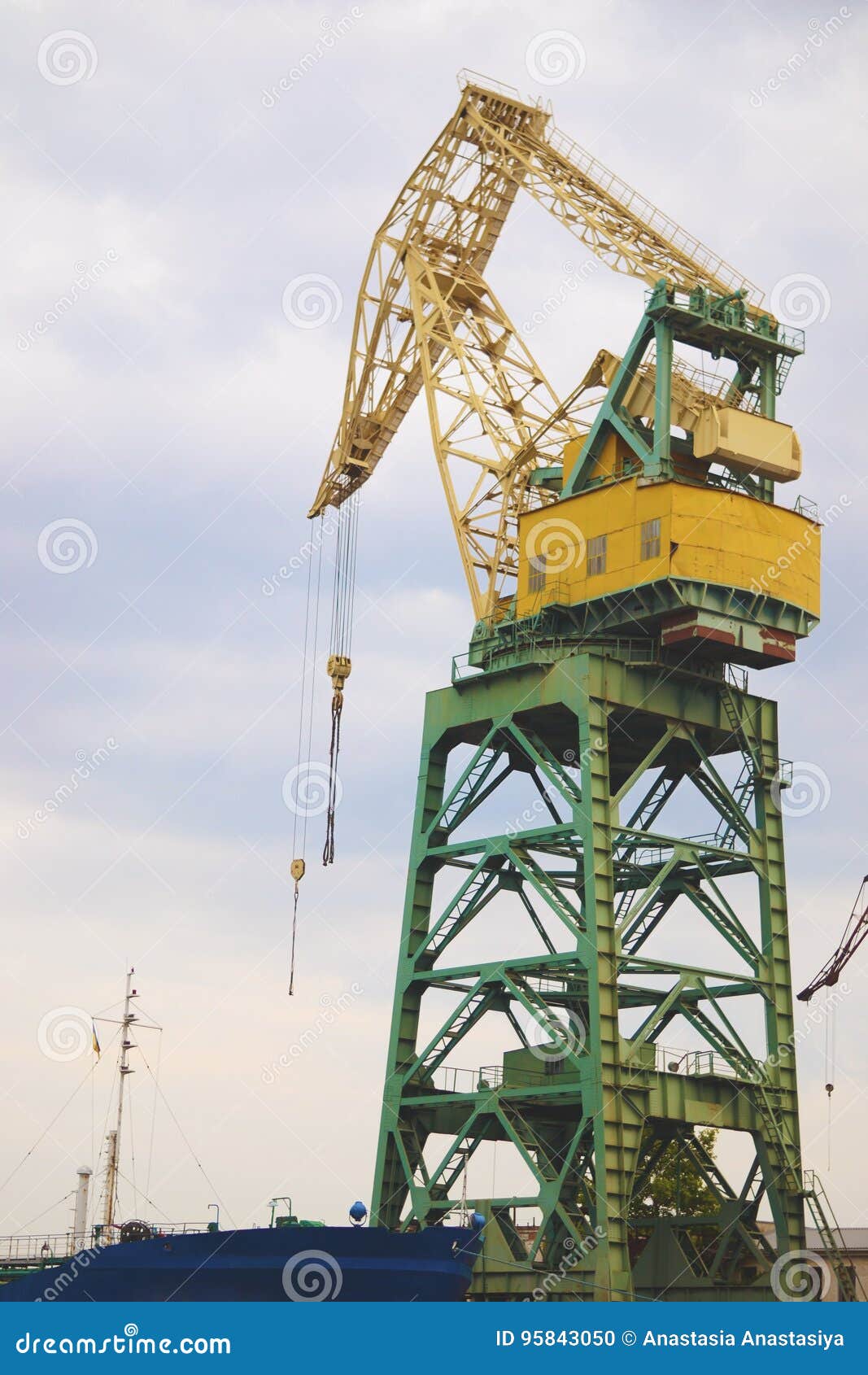 A Ship-raising Facility and a Structure for Building Stock Photo ...