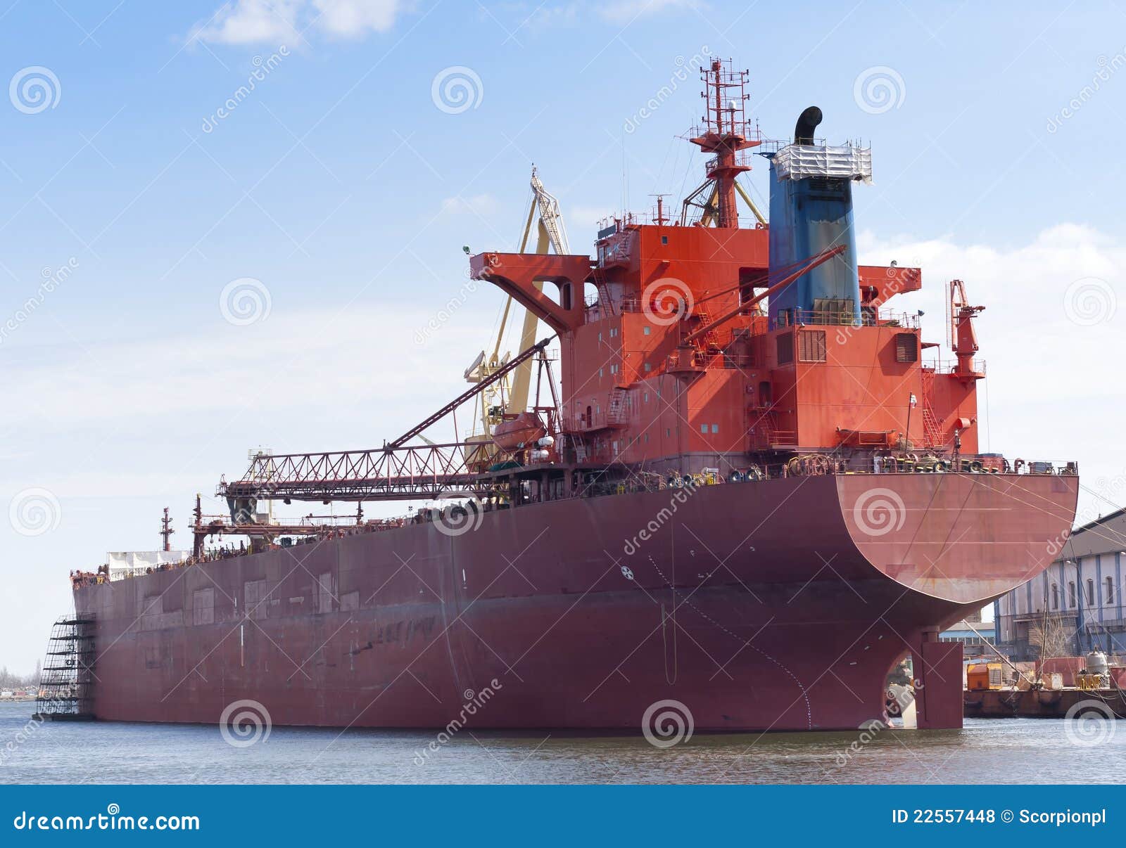 Ship repair. stock photo. Image of hull, business, port - 22557448