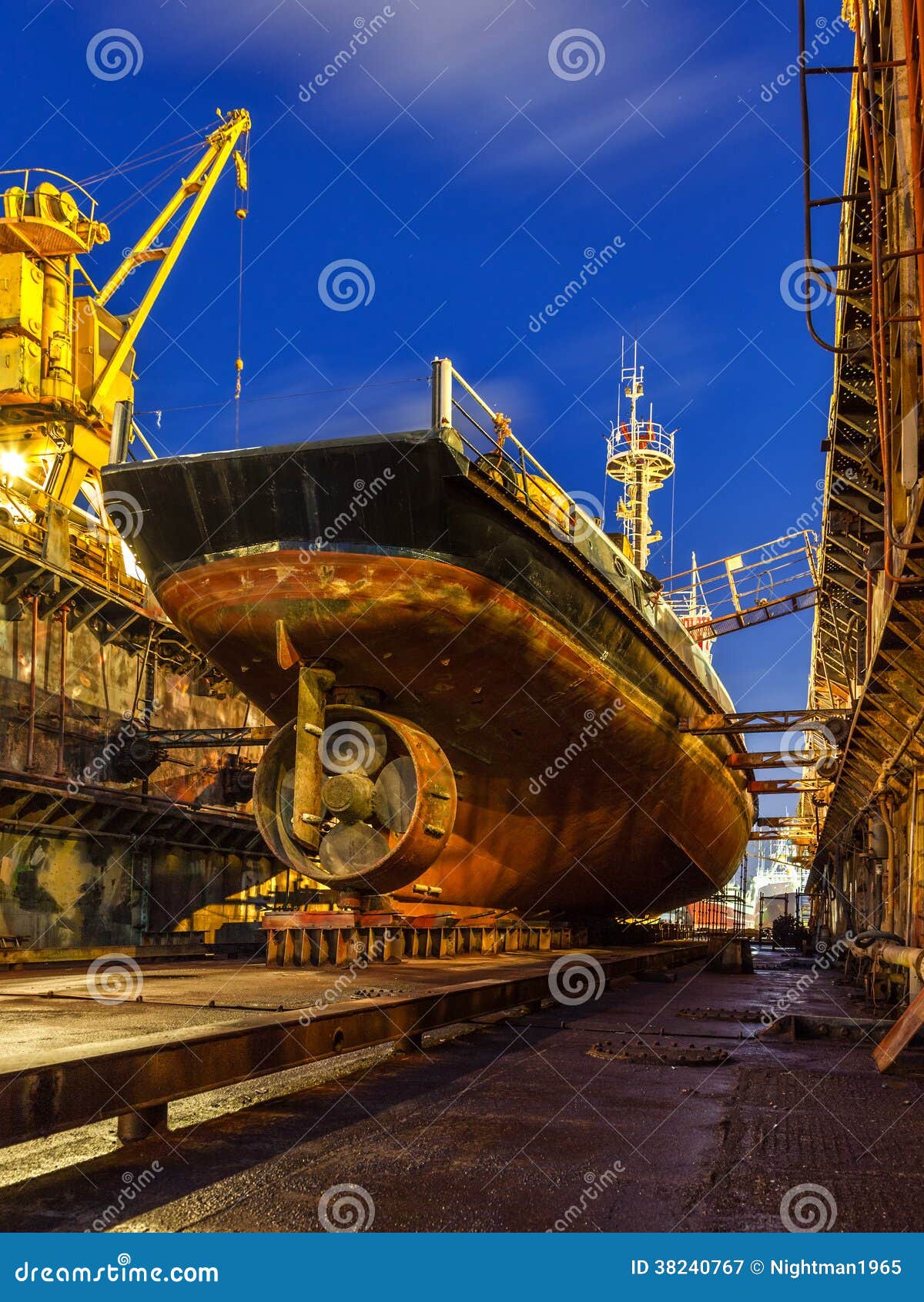 Ship repair stock image. Image of dockyard, commercial - 38240767