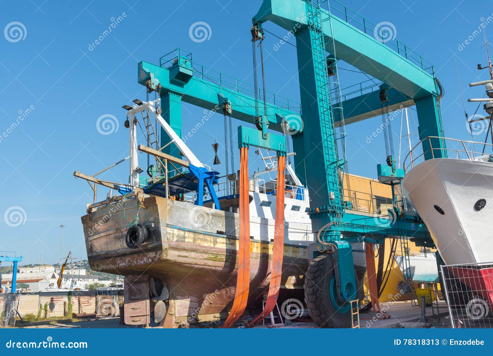 Ship repair stock image. Image of business, transport - 78318313