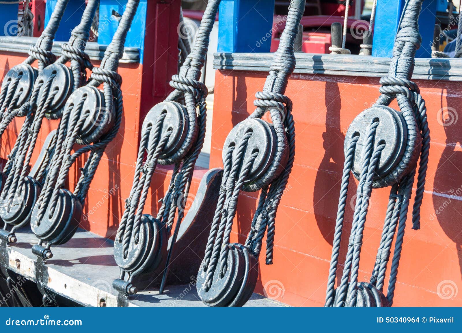 Ship rigging stock photo. Image of vessel, cable, mast - 50340964