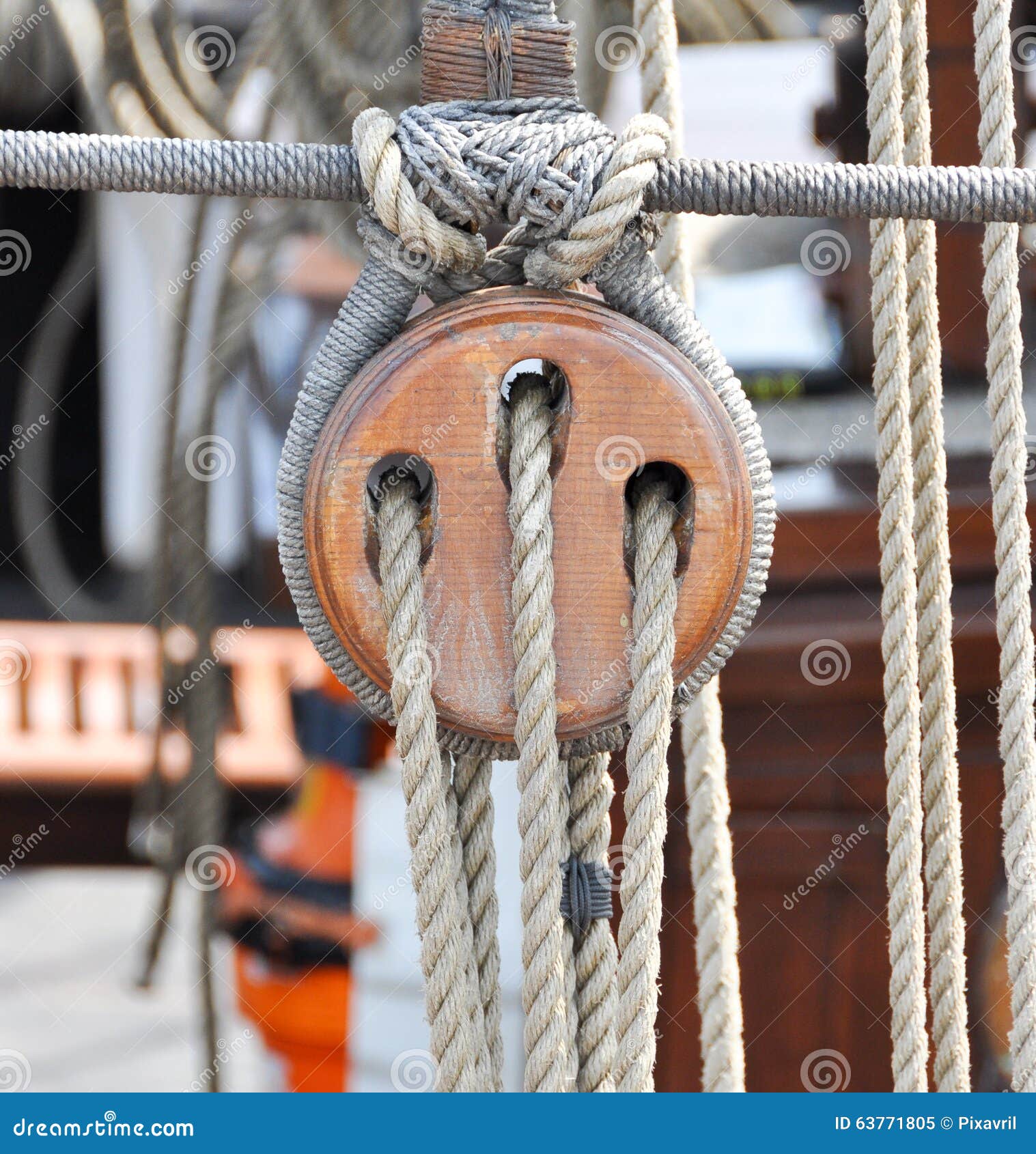 Ship rigging stock image. Image of cable, marine, rudder - 63771805