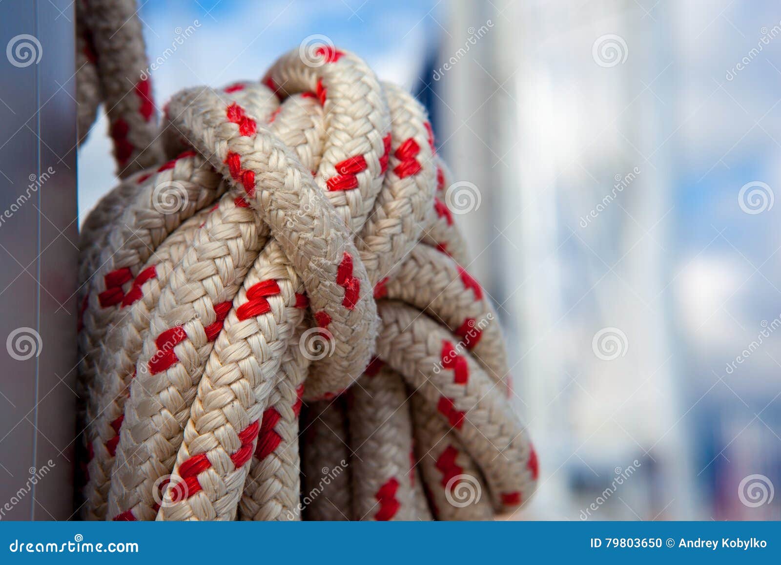 Ship rigging stock photo. Image of cable, sailboat, line - 79803650