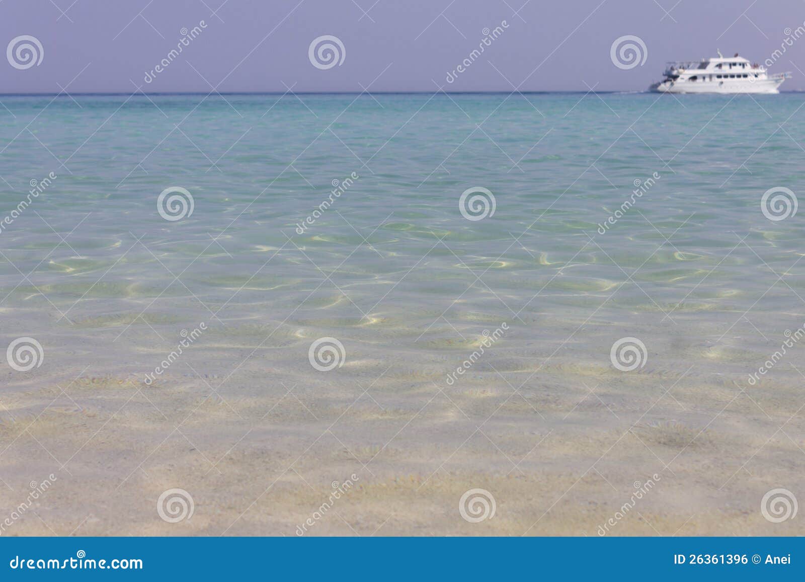 A Ship on the Right Side of the Horizon Stock Photo - Image of ...