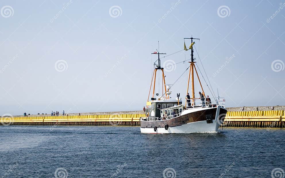 Ship on river. stock image. Image of industries, clear - 2500247
