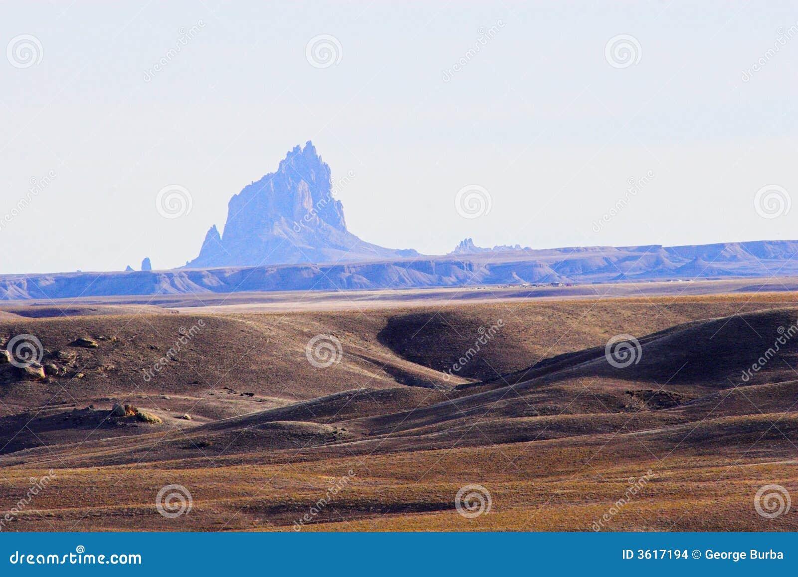 Ship Rock stock photo. Image of mountain, archeology, orange - 3617194