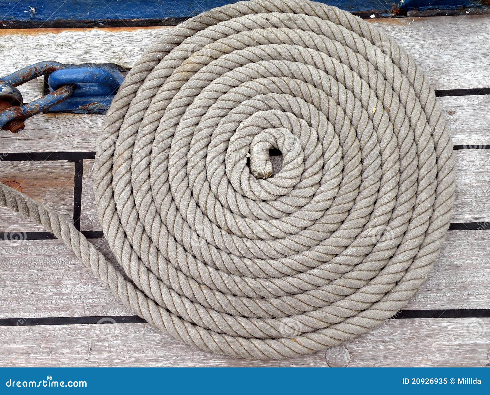 Ship rope stock image. Image of ship, detail, yacht, mooring - 20926935