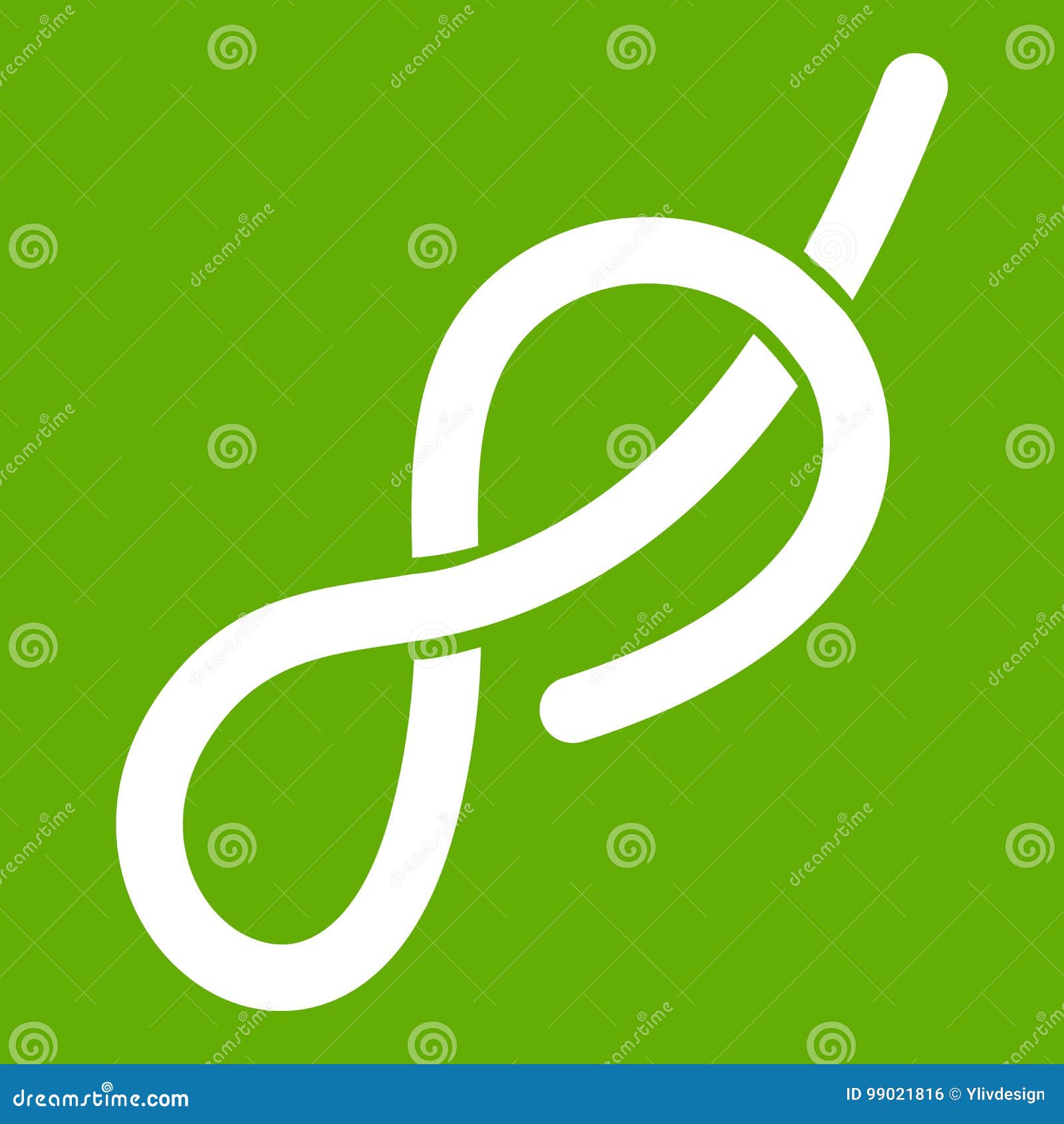 Ship rope icon green stock vector. Illustration of boat - 99021816