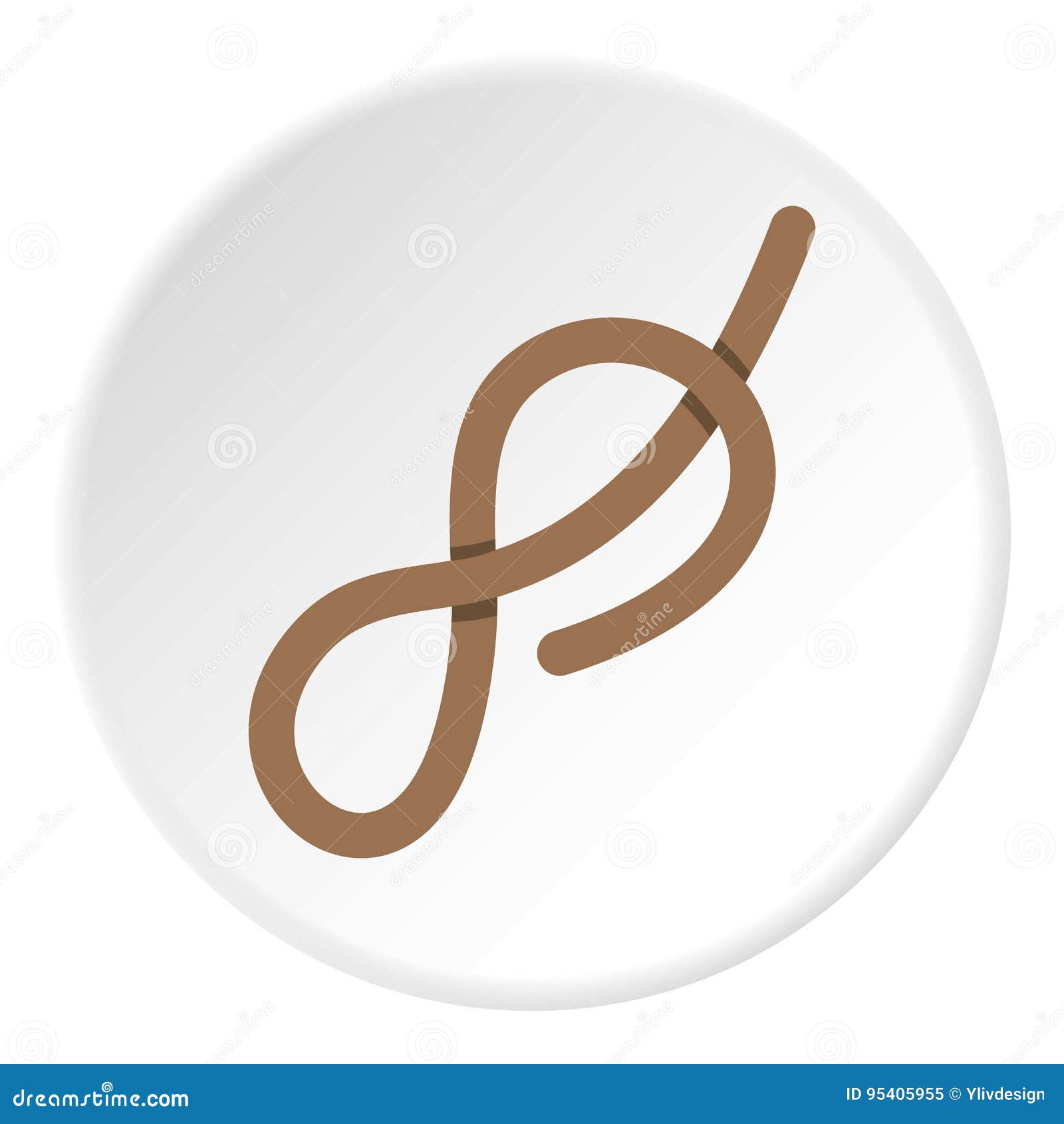 Ship rope icon circle stock vector. Illustration of academic - 95405955