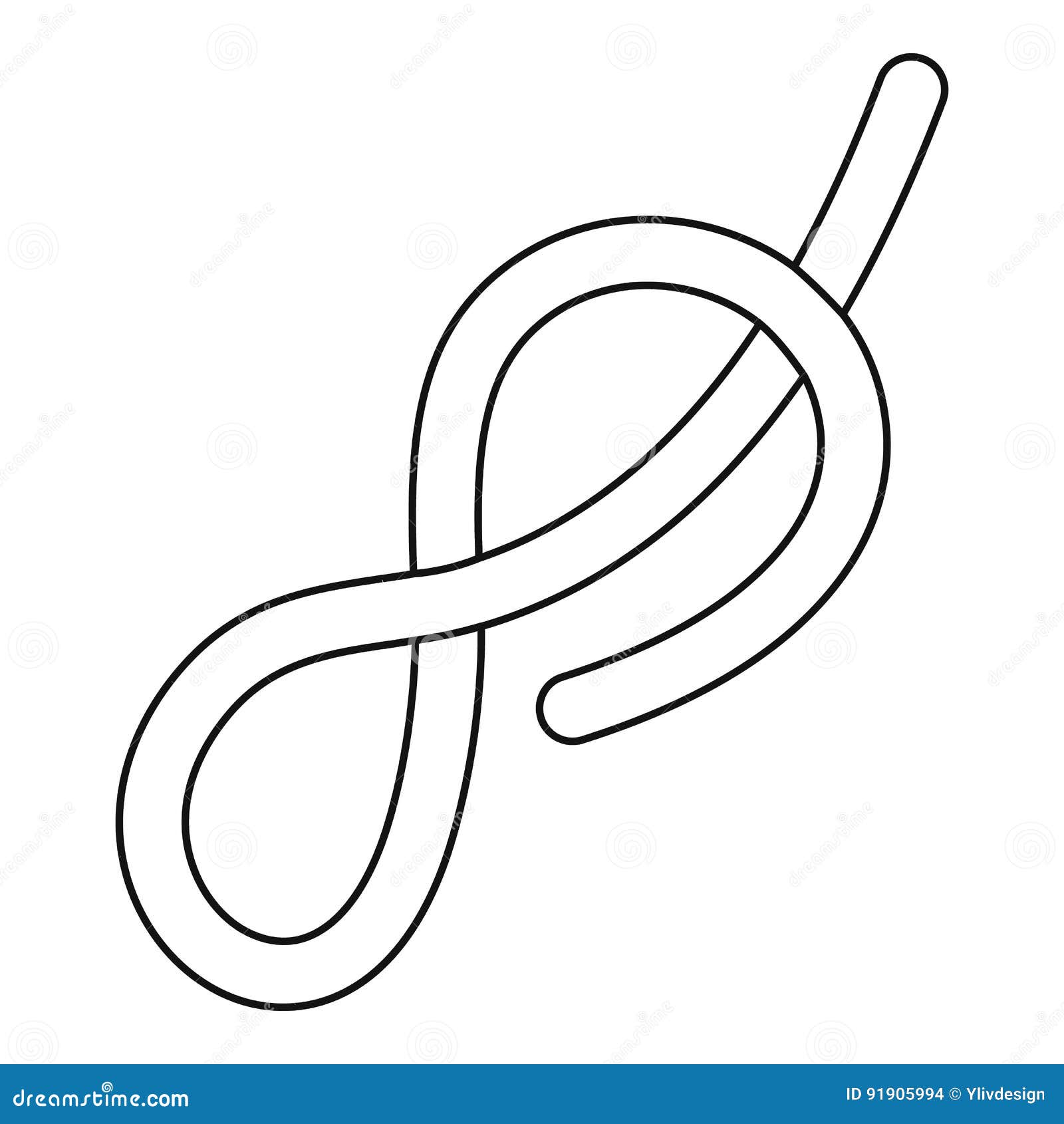 Ship Rope Elements. Realistic Marine Loops And Knots. Nautical Ropes ...