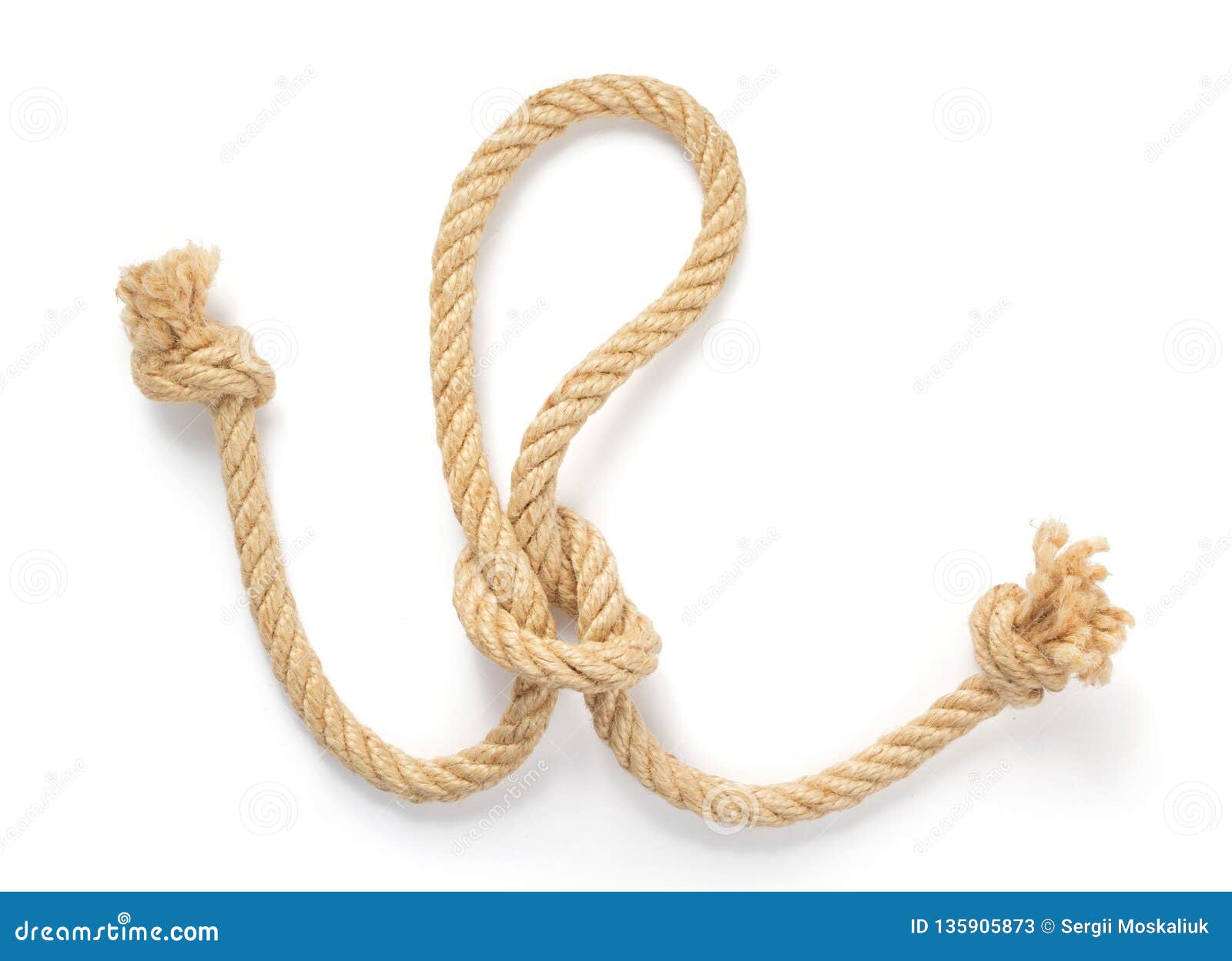 Ship Rope Isolated on White Stock Image - Image of plank, lasso: 135905873