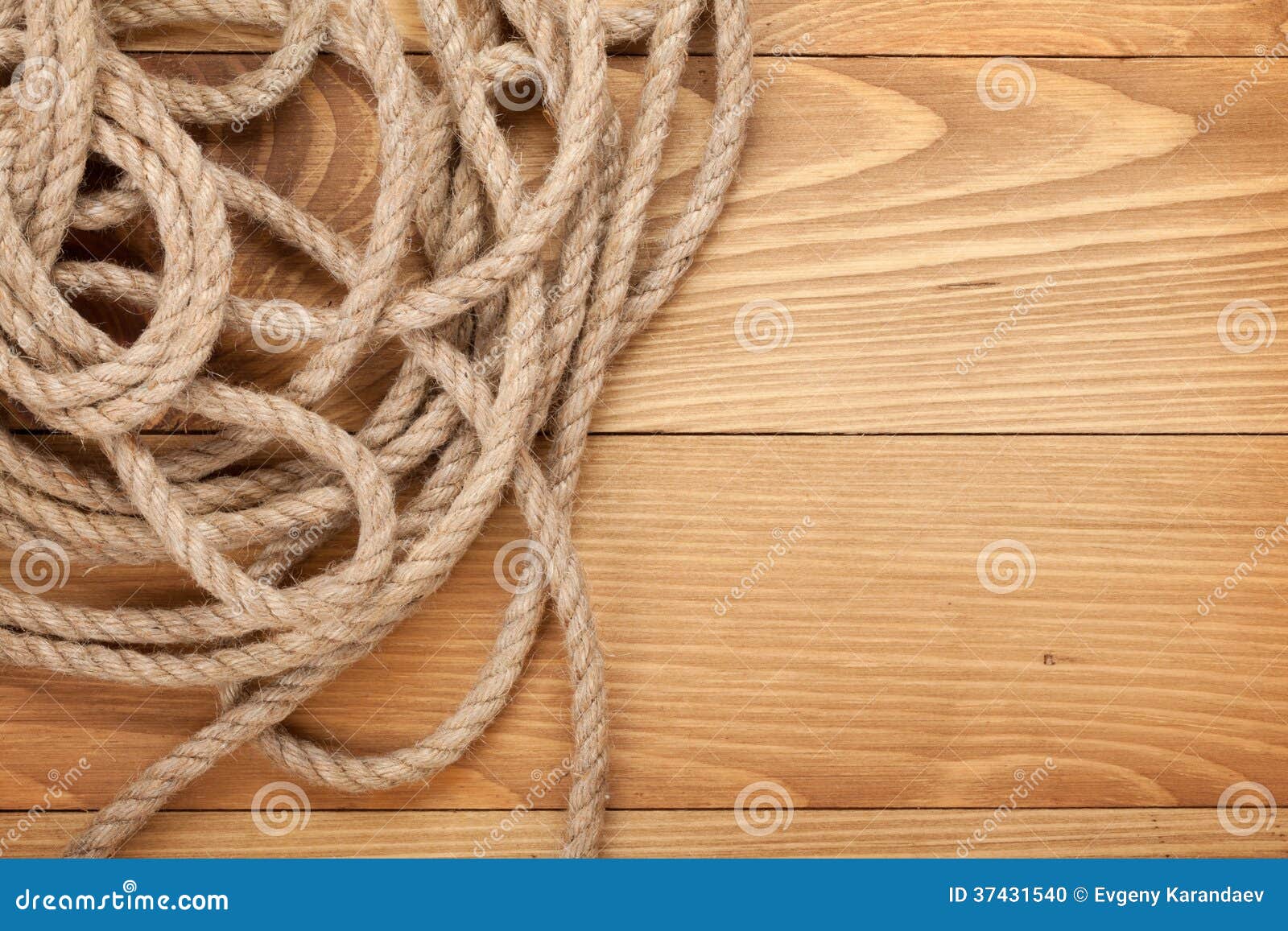 Ship Rope on Old Wooden Texture Background Stock Photo - Image of rough ...