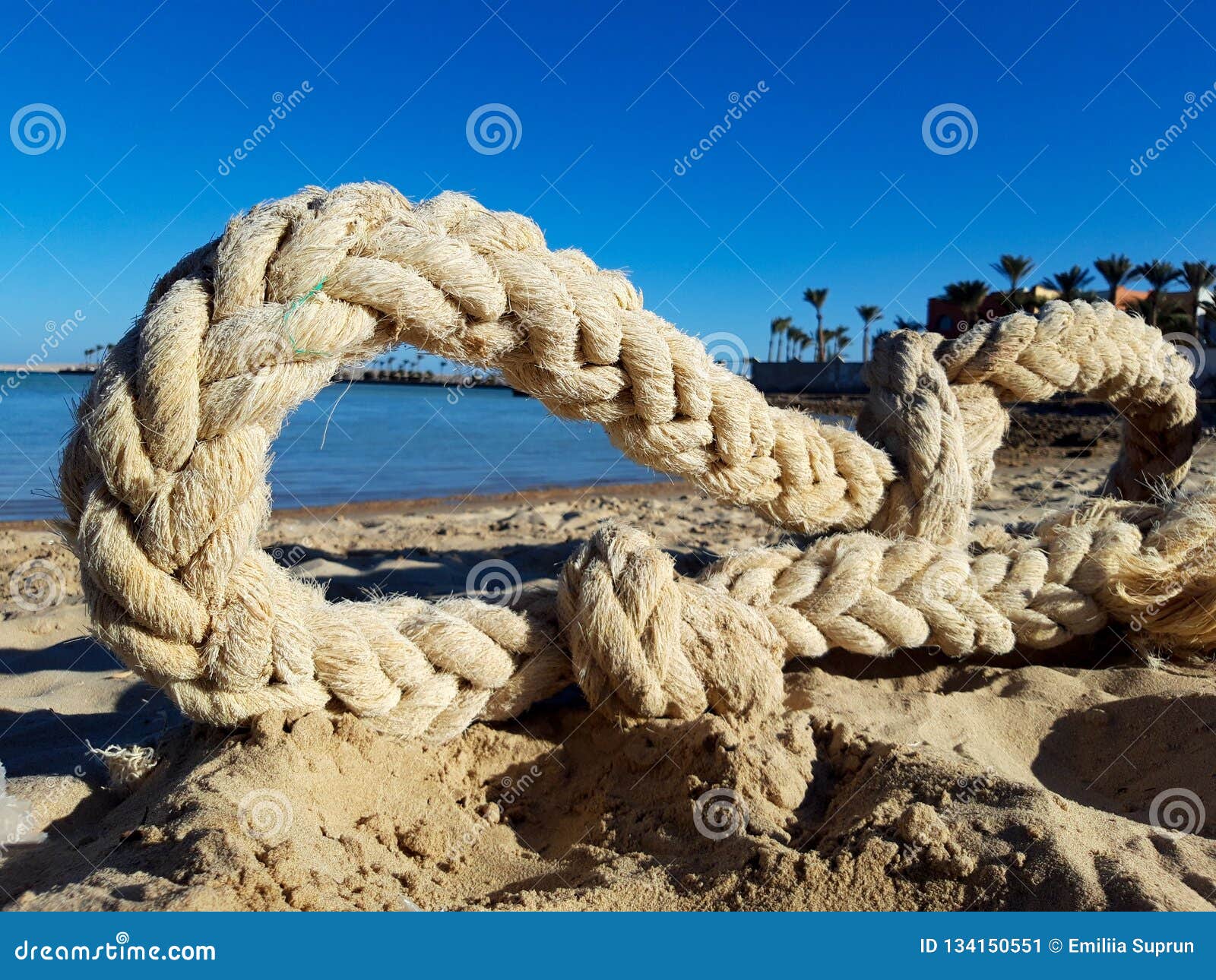 Ship rope stock image. Image of beach, sandy, ship, background - 134150551