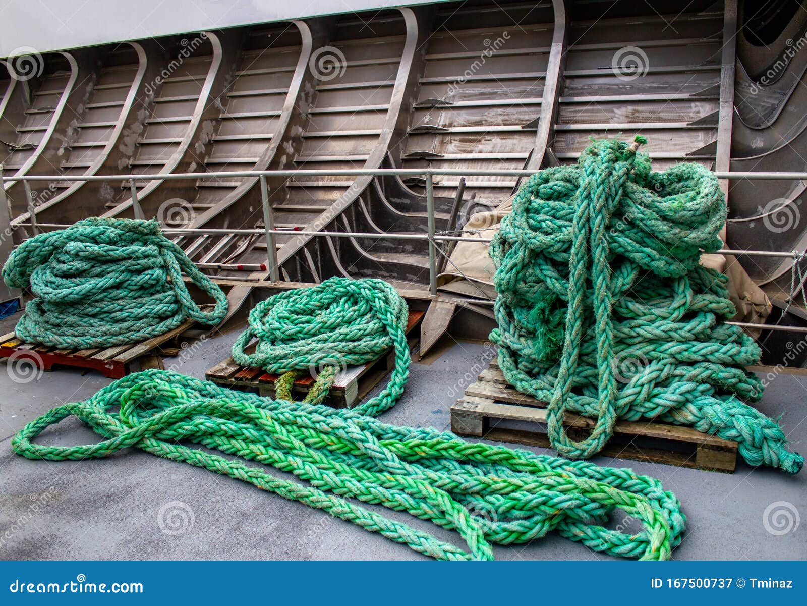 Ship Rope Stack for Nautical Vessel Stock Image - Image of ship ...