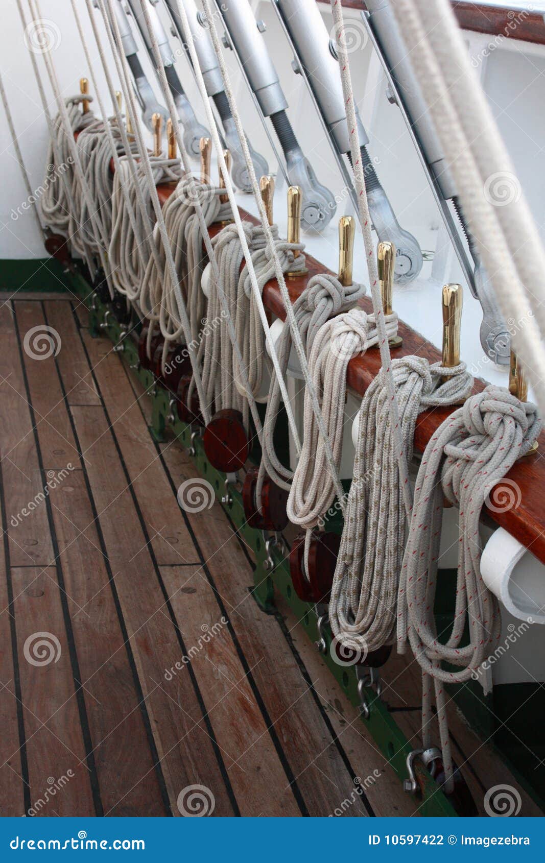 Ship Ropes stock photo. Image of vessel, pulley, sail - 10597422
