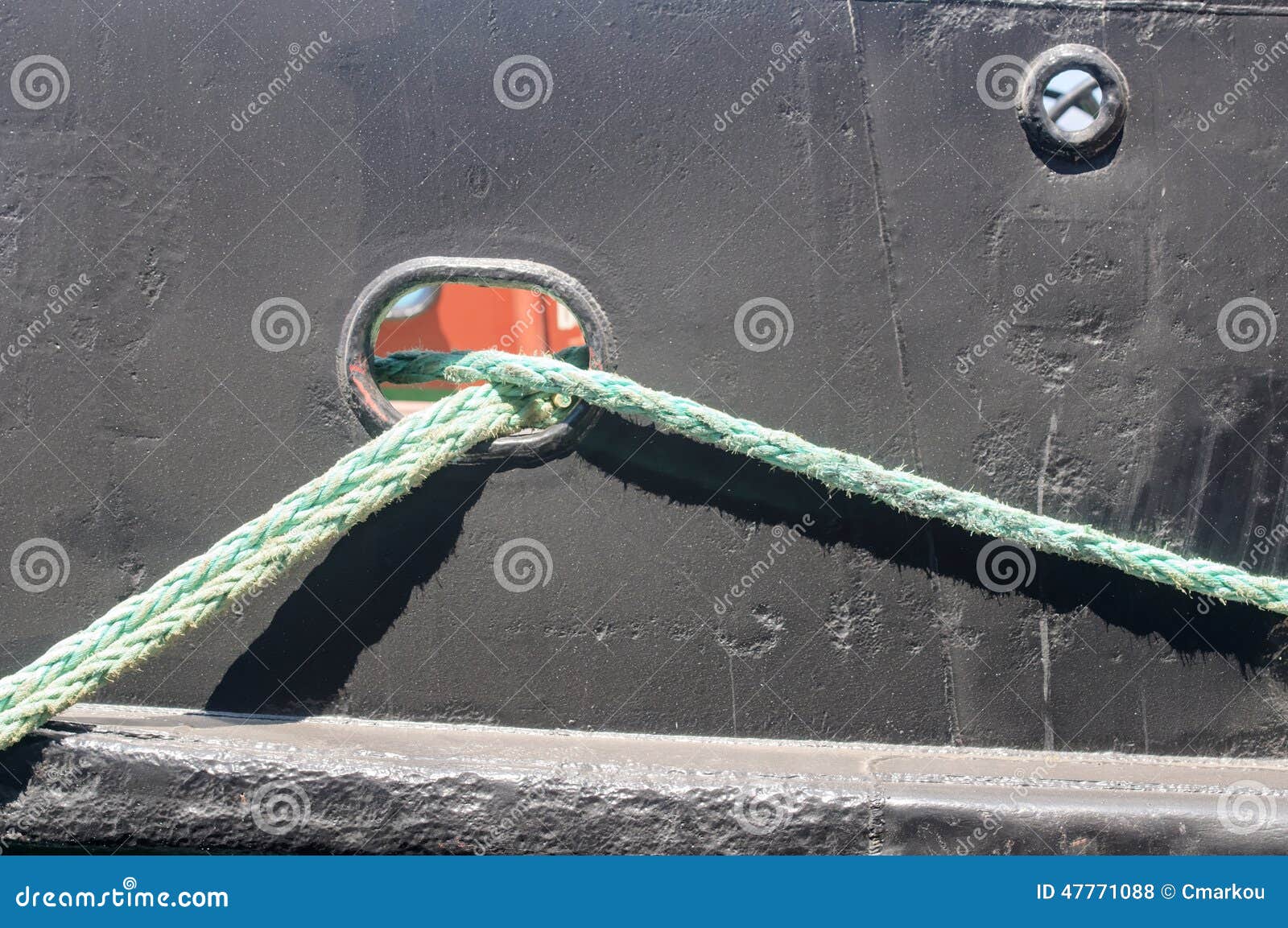 Ship ropes stock photo. Image of anchor, outside, dockyard - 47771088