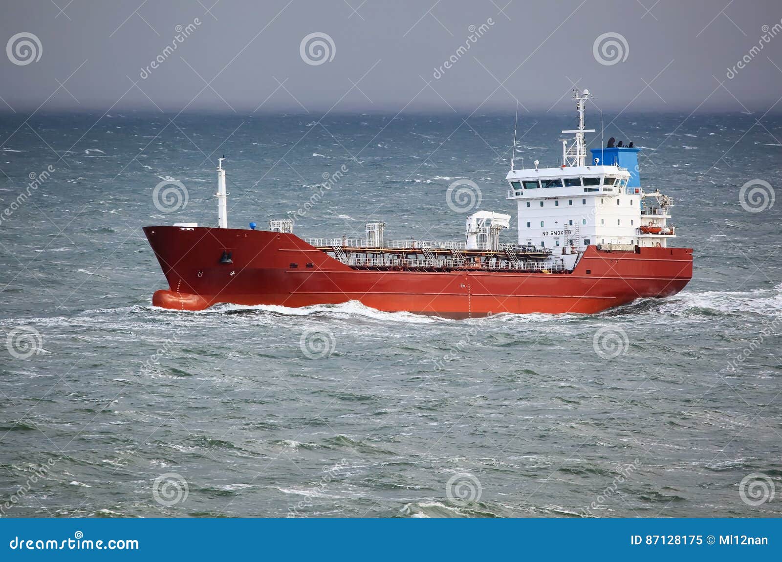 Ship in rough sea stock image. Image of freight, boat - 87128175