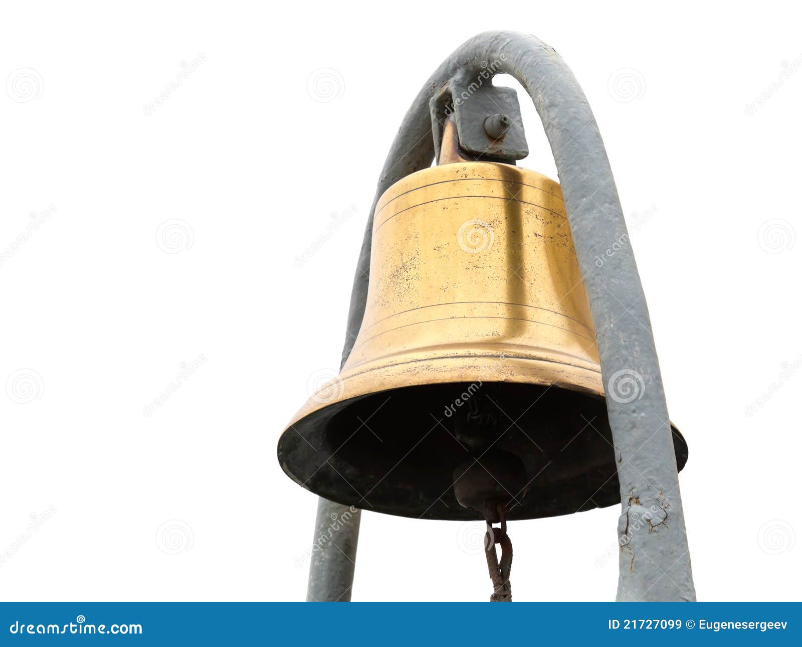 Ship S Bell Isolated on White Stock Image - Image of detail, maritime ...