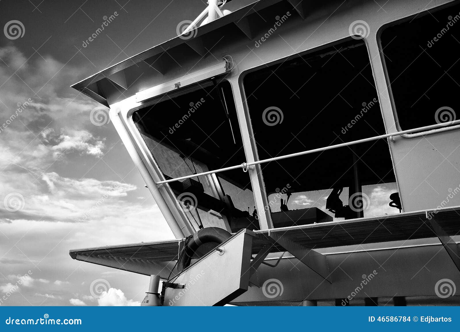 A ship s bridge. stock photo. Image of technology, ship - 46586784