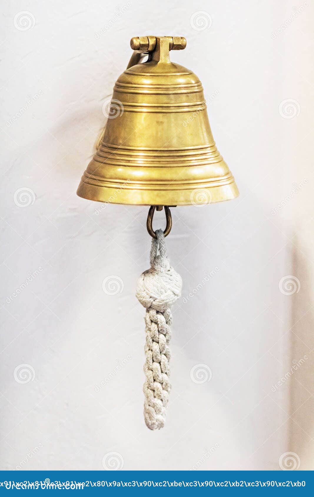 Ship`s Golden Shining Signal Bell Stock Image - Image of navy, call ...