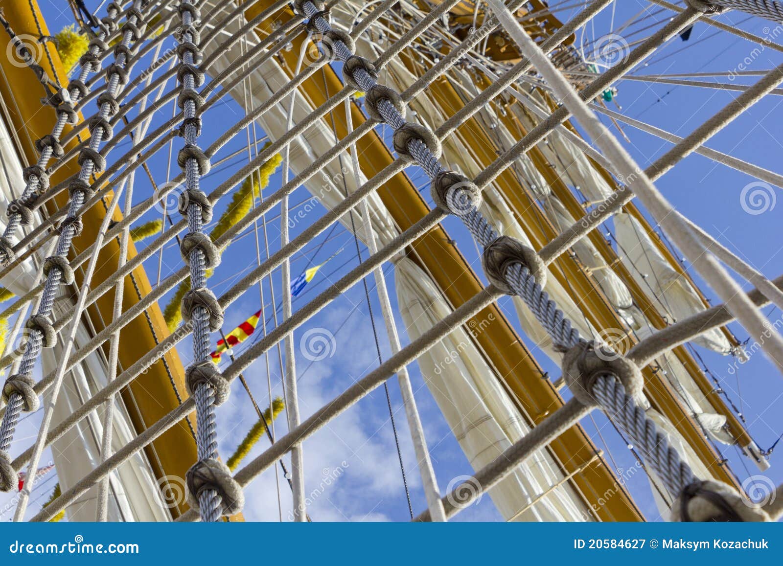 Ship s mast front view stock image. Image of yacht, control - 20584627
