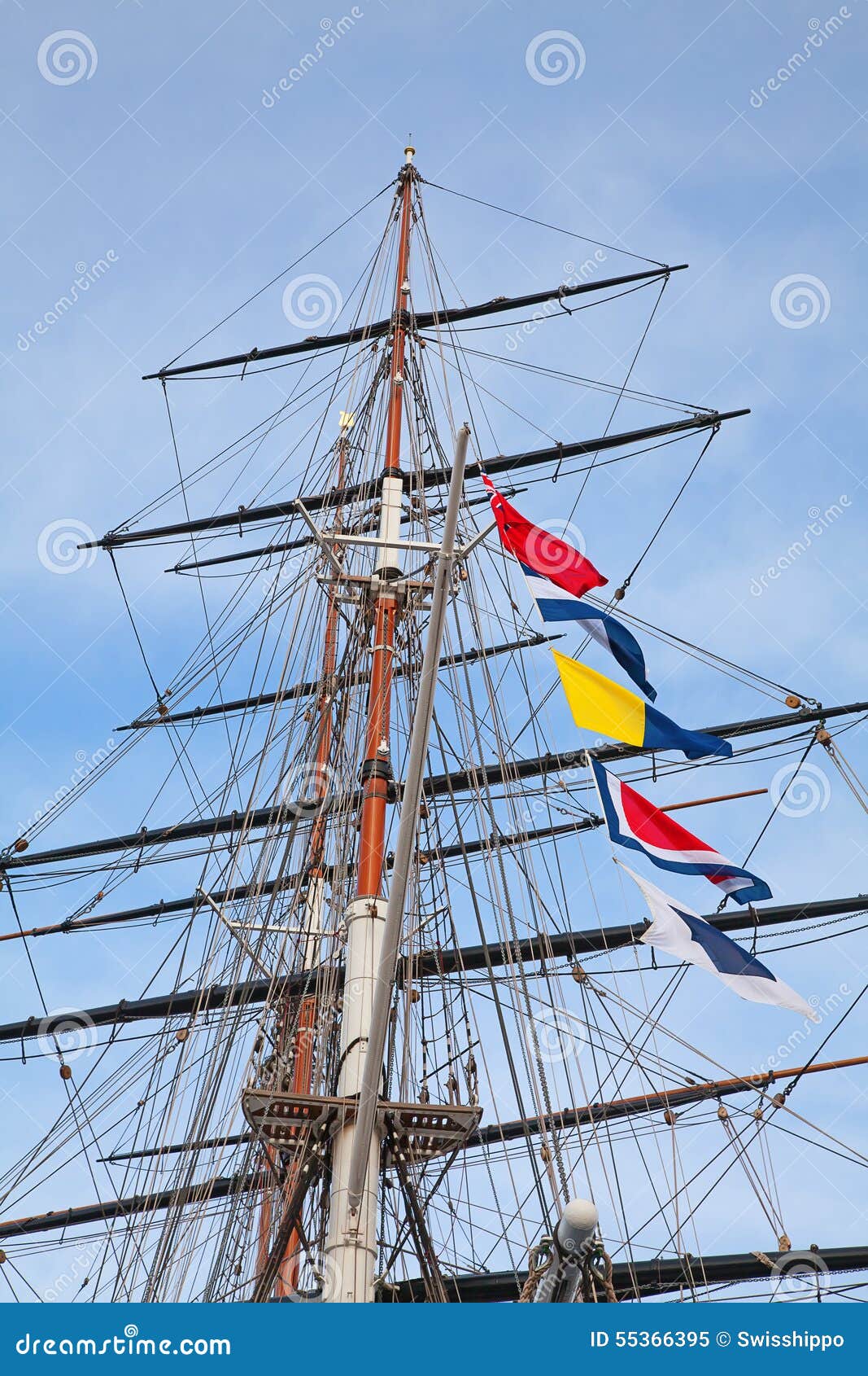 Ship s masts stock image. Image of navy, boom, mast, blue - 55366395