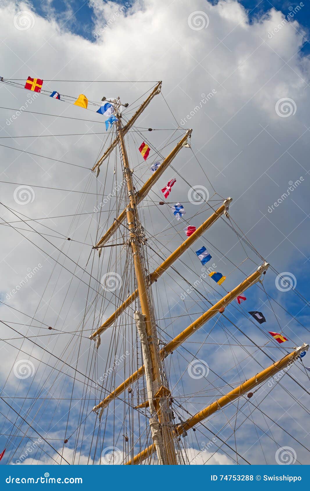 Ship s masts stock photo. Image of naval, blue, 19th - 74753288