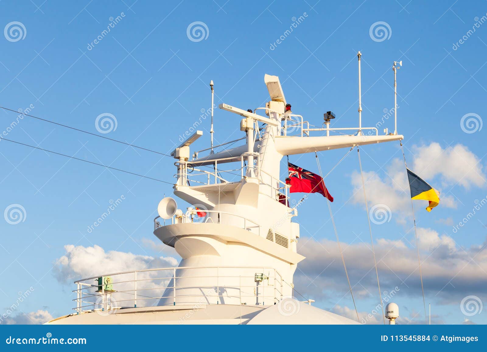 A Ship`s Radar and Navigation System Editorial Stock Image - Image of ...