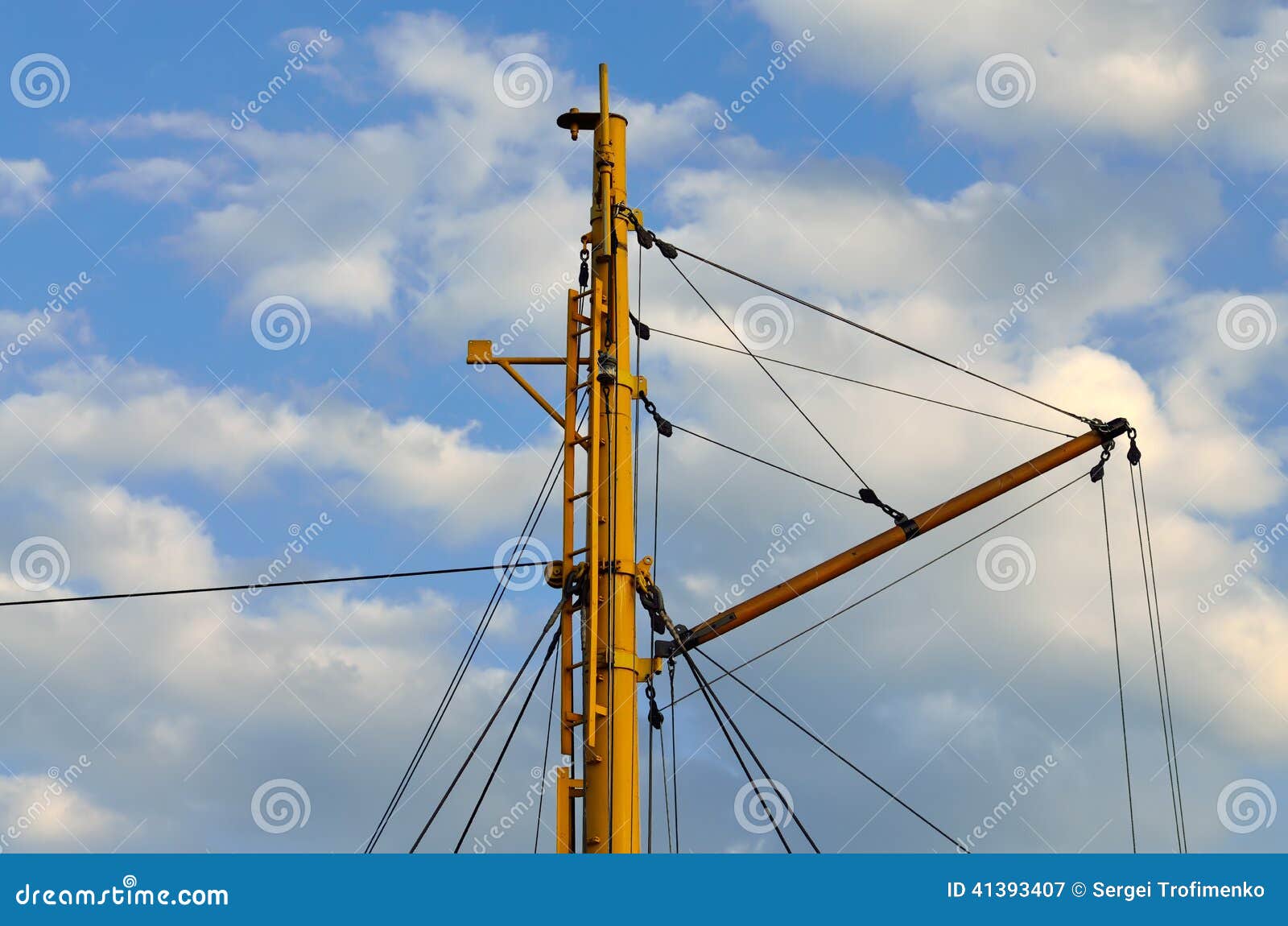 Ship s rigging stock image. Image of deserted, guys, spar - 41393407