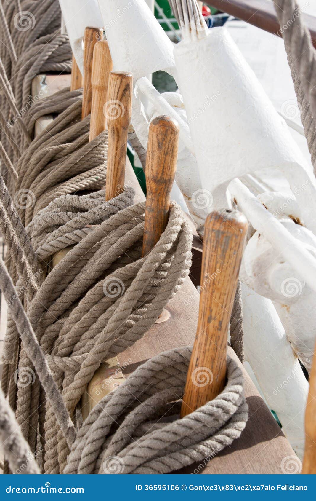 Ships rigging stock photo. Image of white, antique, knot - 36595106