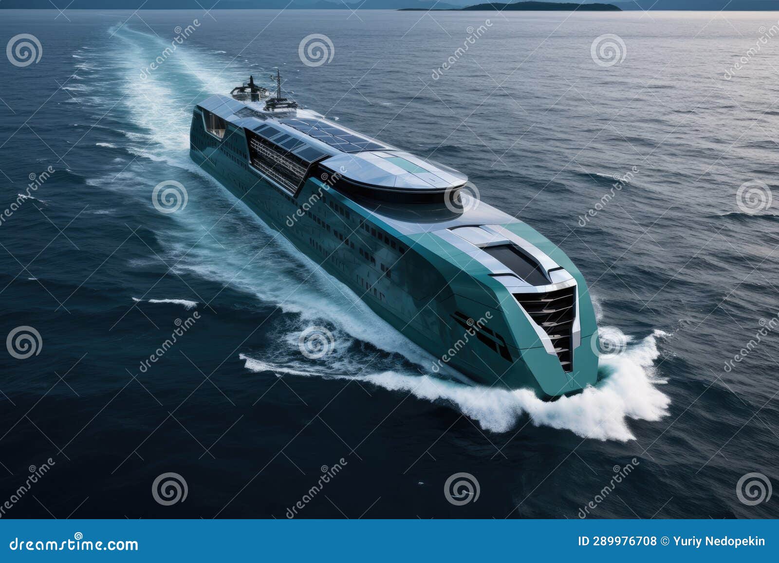 Futuristic Cargo Ship of the Future. Stock Photo - Image of capacity ...