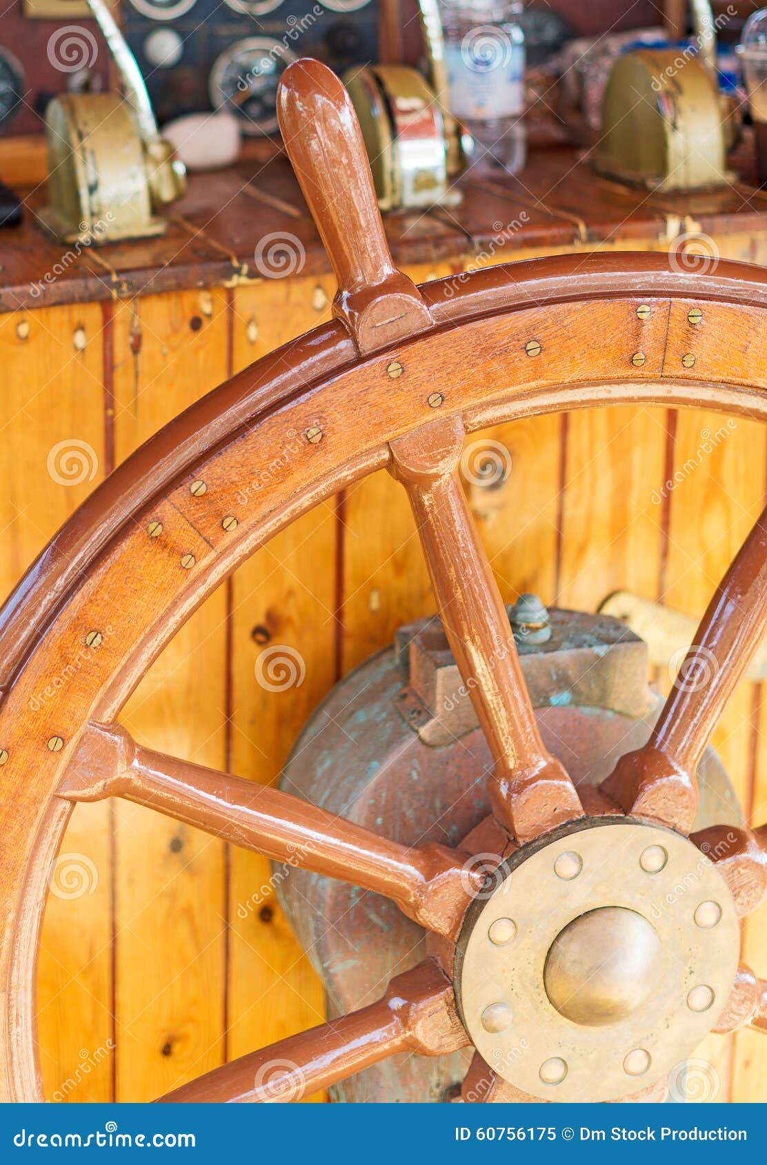 Ship s wheel. stock image. Image of boat, brown, sail - 60756175