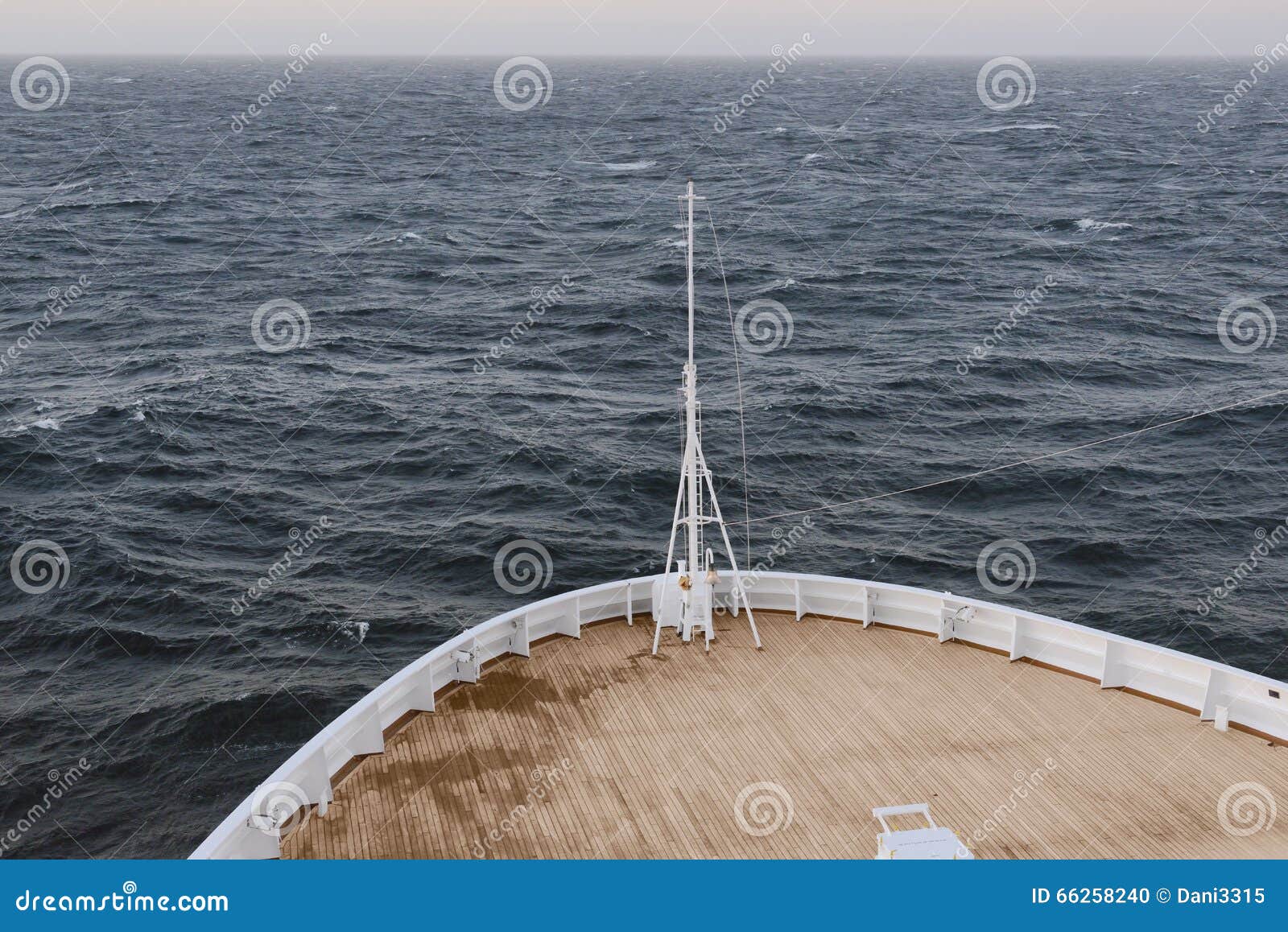 Ship sailing in open sea stock photo. Image of nautical - 66258240