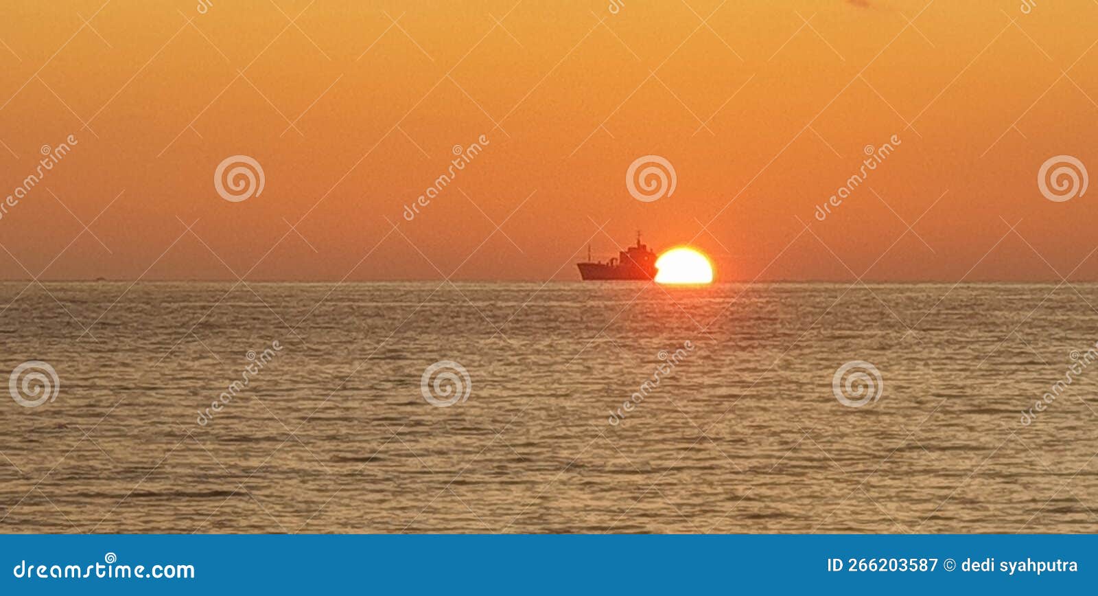 A Ship is Sailing on the West Coast of Sumatra Stock Image - Image of ...
