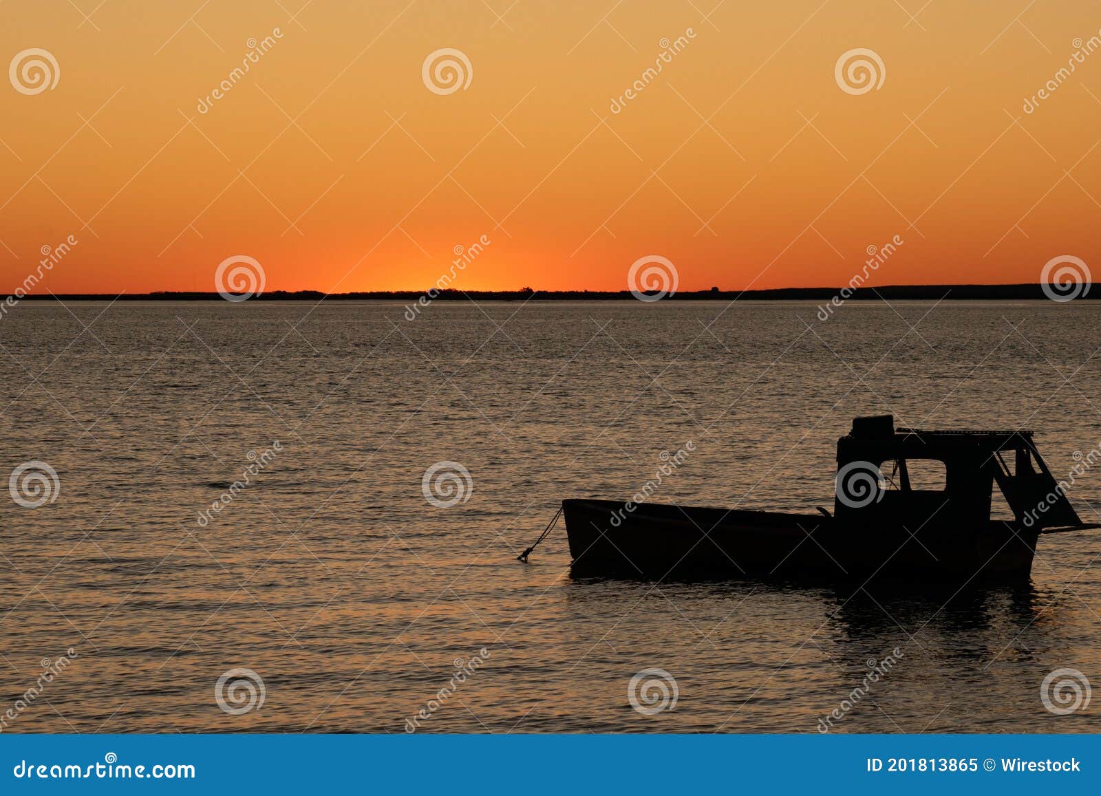 Of a Ship in the Sea at Sunset Stock Image - Image of beautiful, nature ...