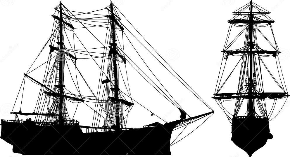 Ship-Shape stock vector. Illustration of front, profile - 5179820