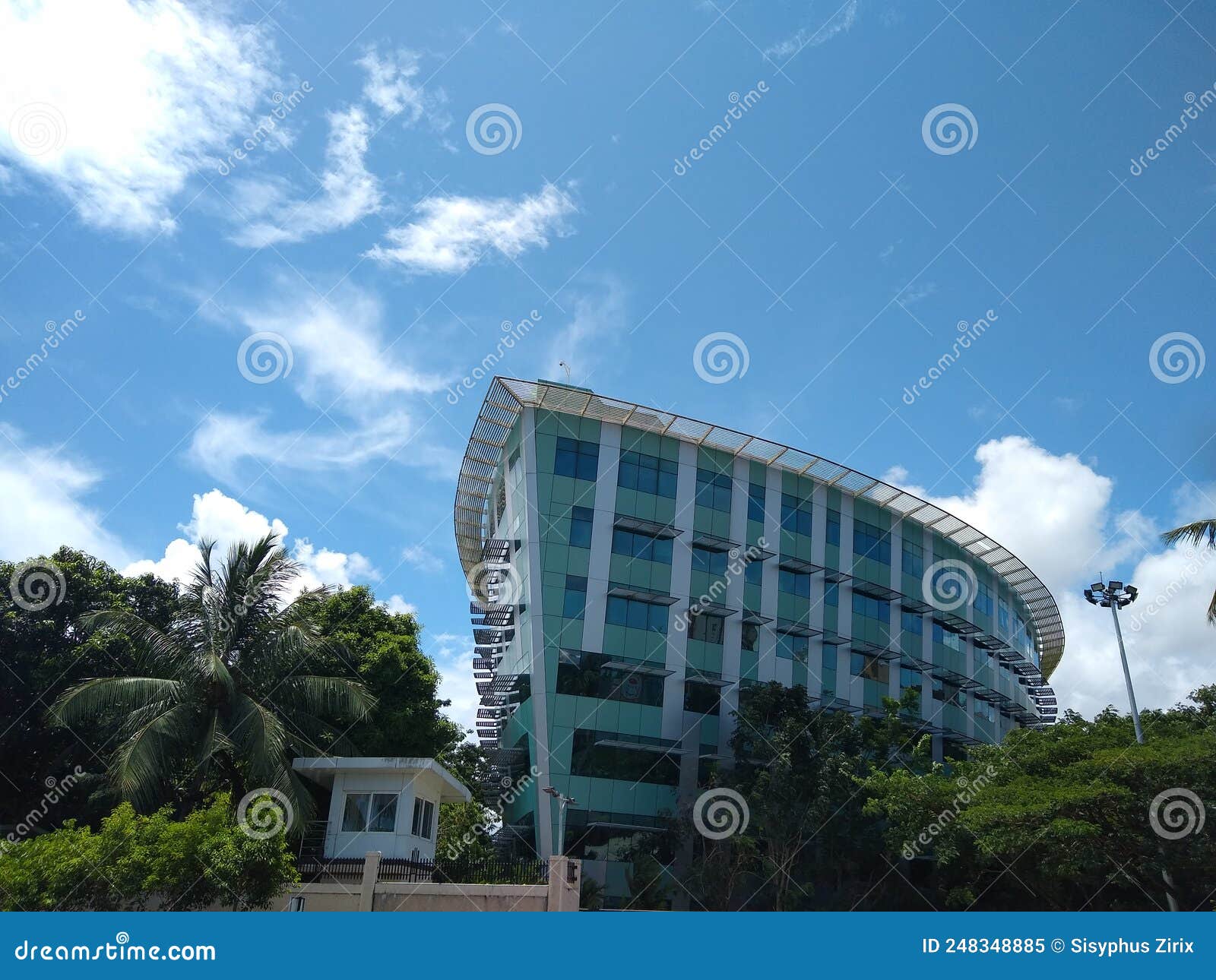 Ship Shaped Building in Thiruvananthapuram, Kerala Stock Image - Image ...