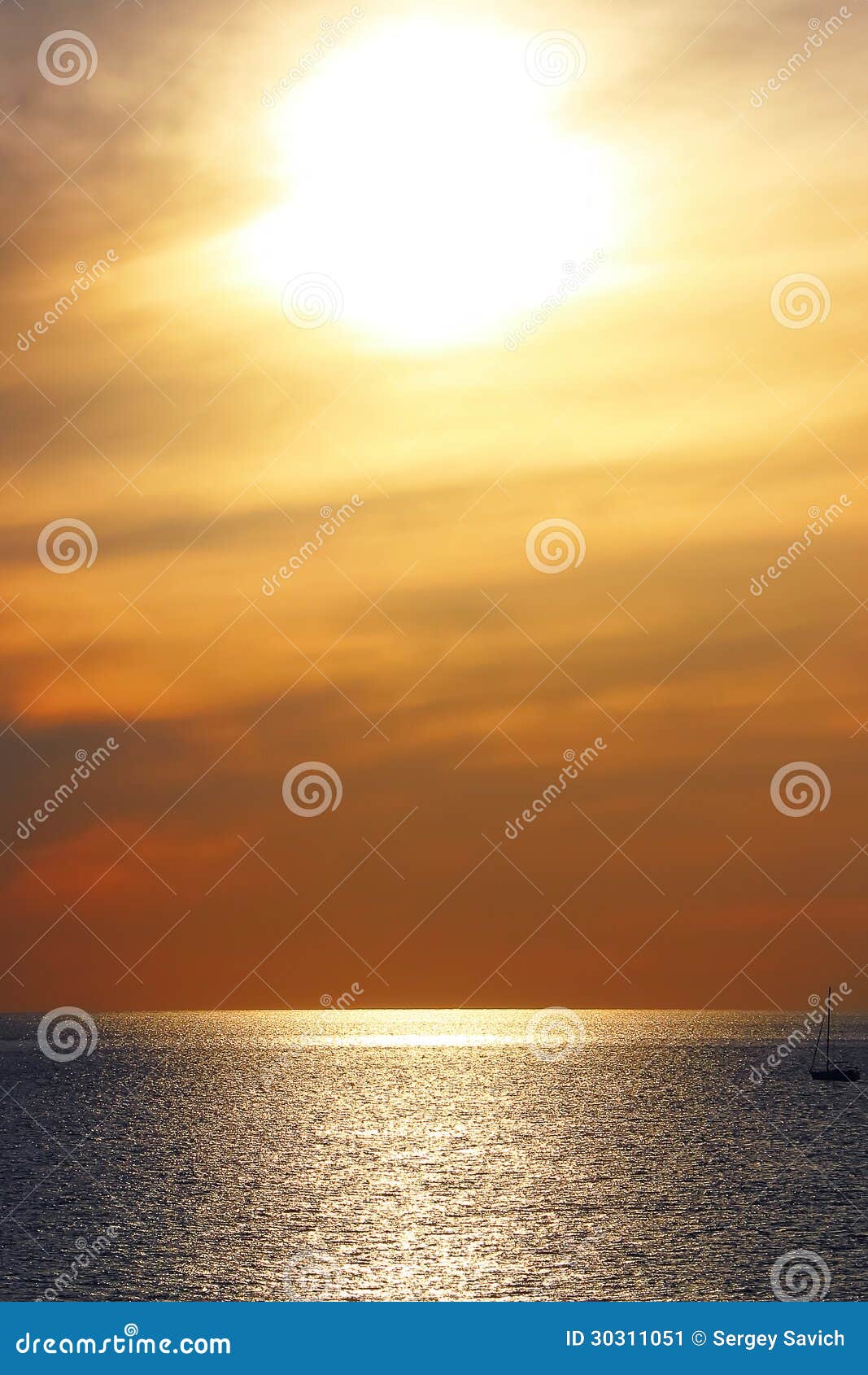 The marine sunset stock image. Image of nature, seascape - 30311051