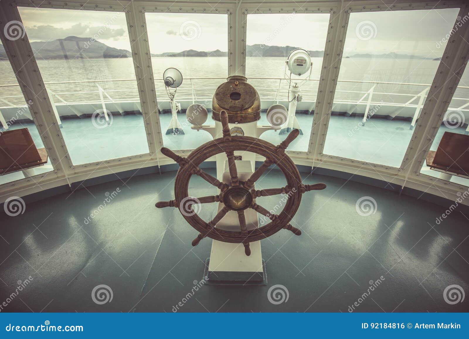 Ship steer in control room editorial photo. Image of helm - 92184816