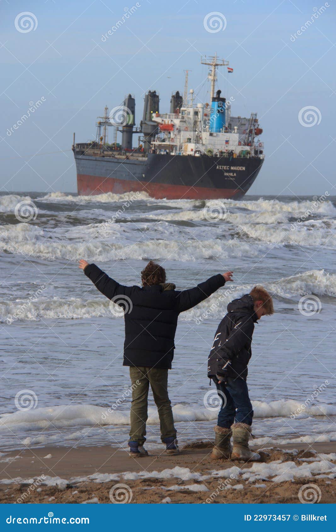 Ship Stranded in Wijk Aan Zee, the Netherlands Editorial Photography ...