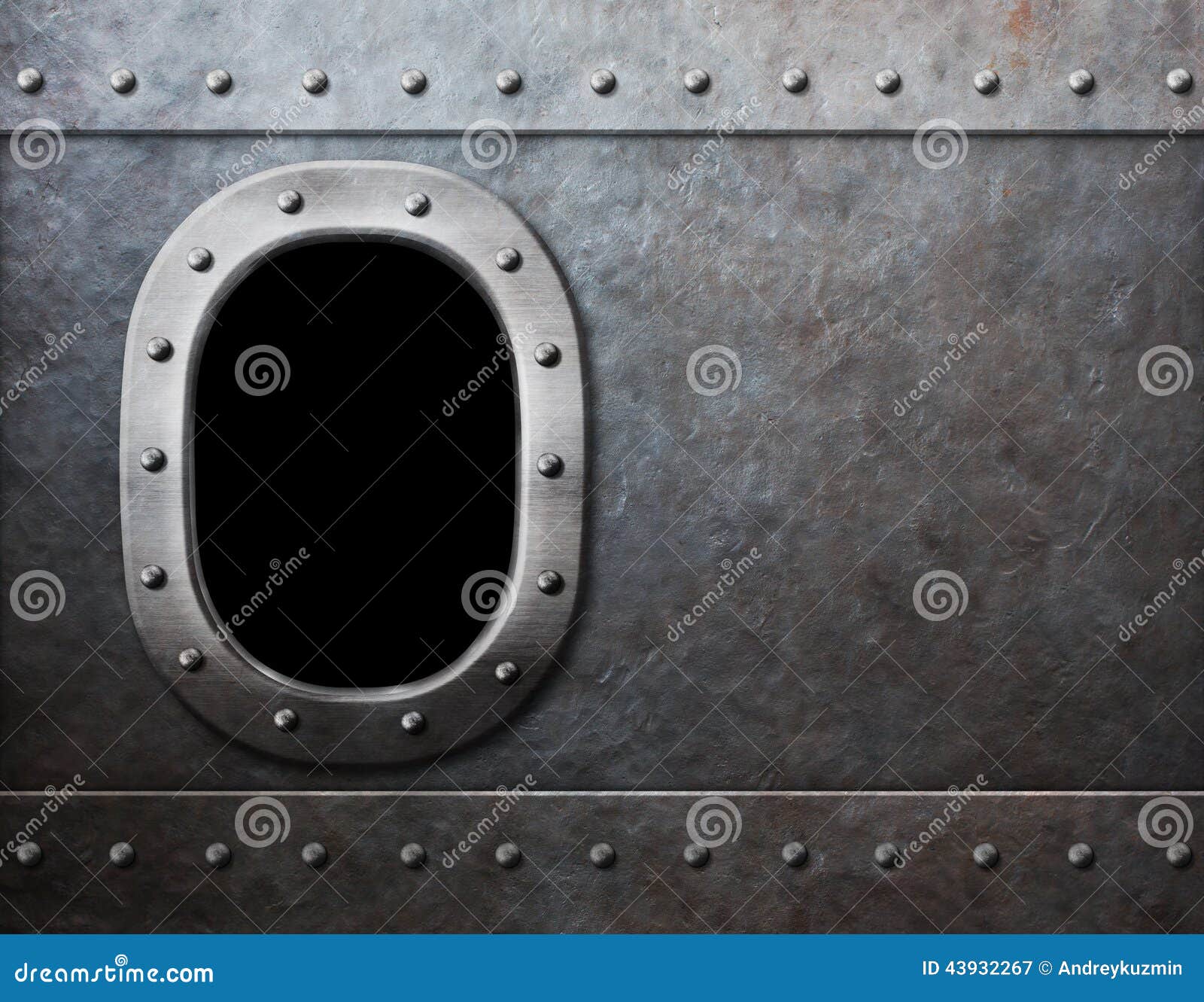 Ship or Submarine Window Steam Punk Metal Background Stock Image ...