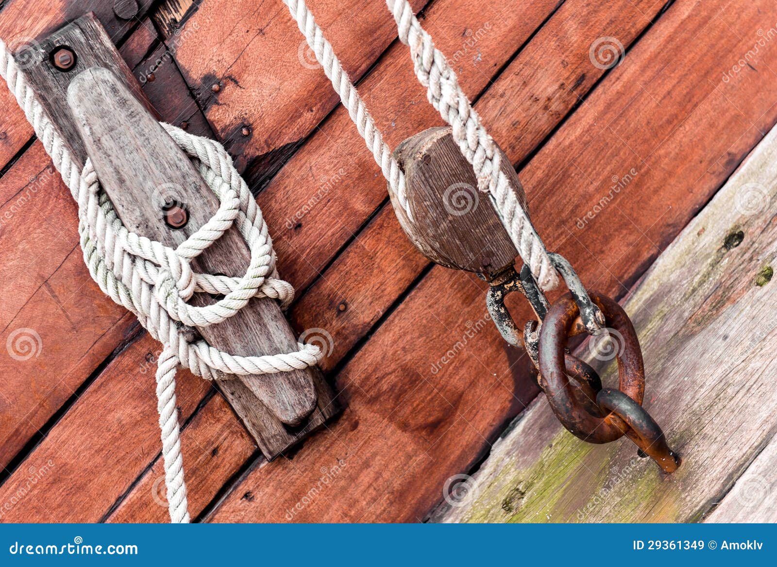 Ship tackles stock image. Image of vessel, blocks, transportation ...
