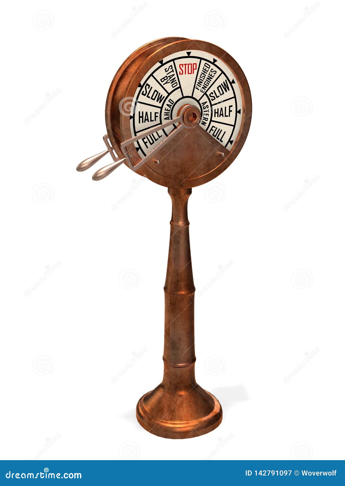 Ship Telegraph 3d Rendering Stock Illustration - Illustration of ...