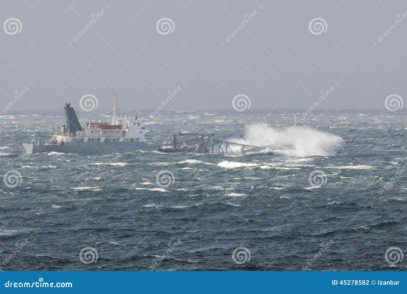Ship in the tempest stock photo. Image of ocean, force - 45278582