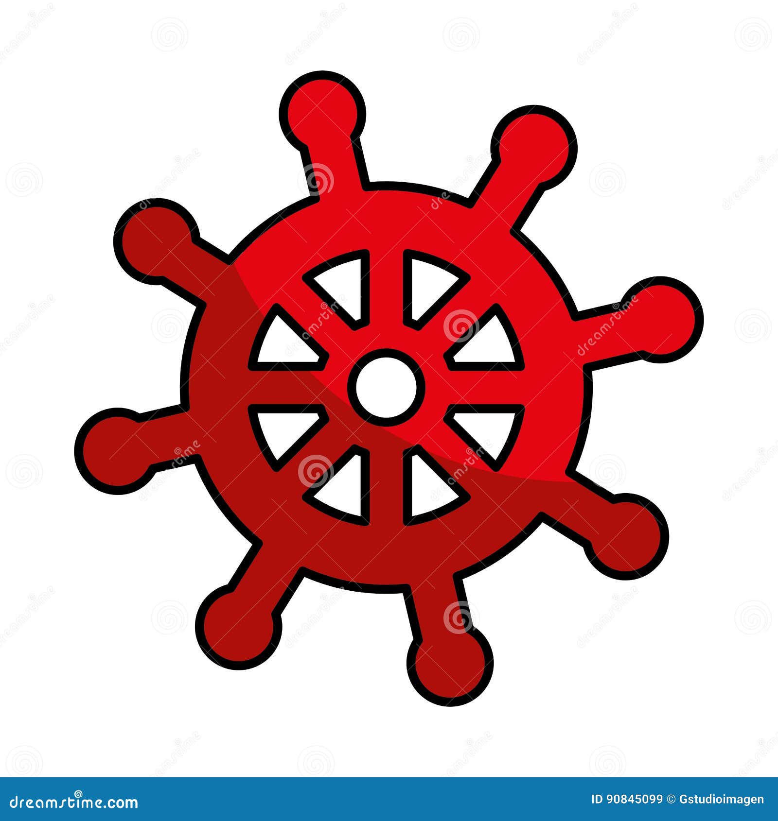 Ship Timon Maritime Frame Vector Illustration | CartoonDealer.com #81733788