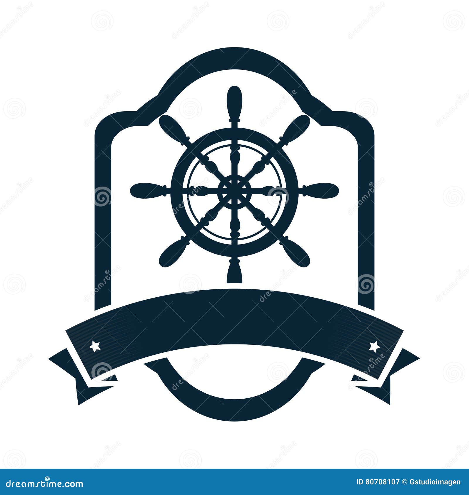 Ship Timon Maritime Frame Vector Illustration | CartoonDealer.com #81733788