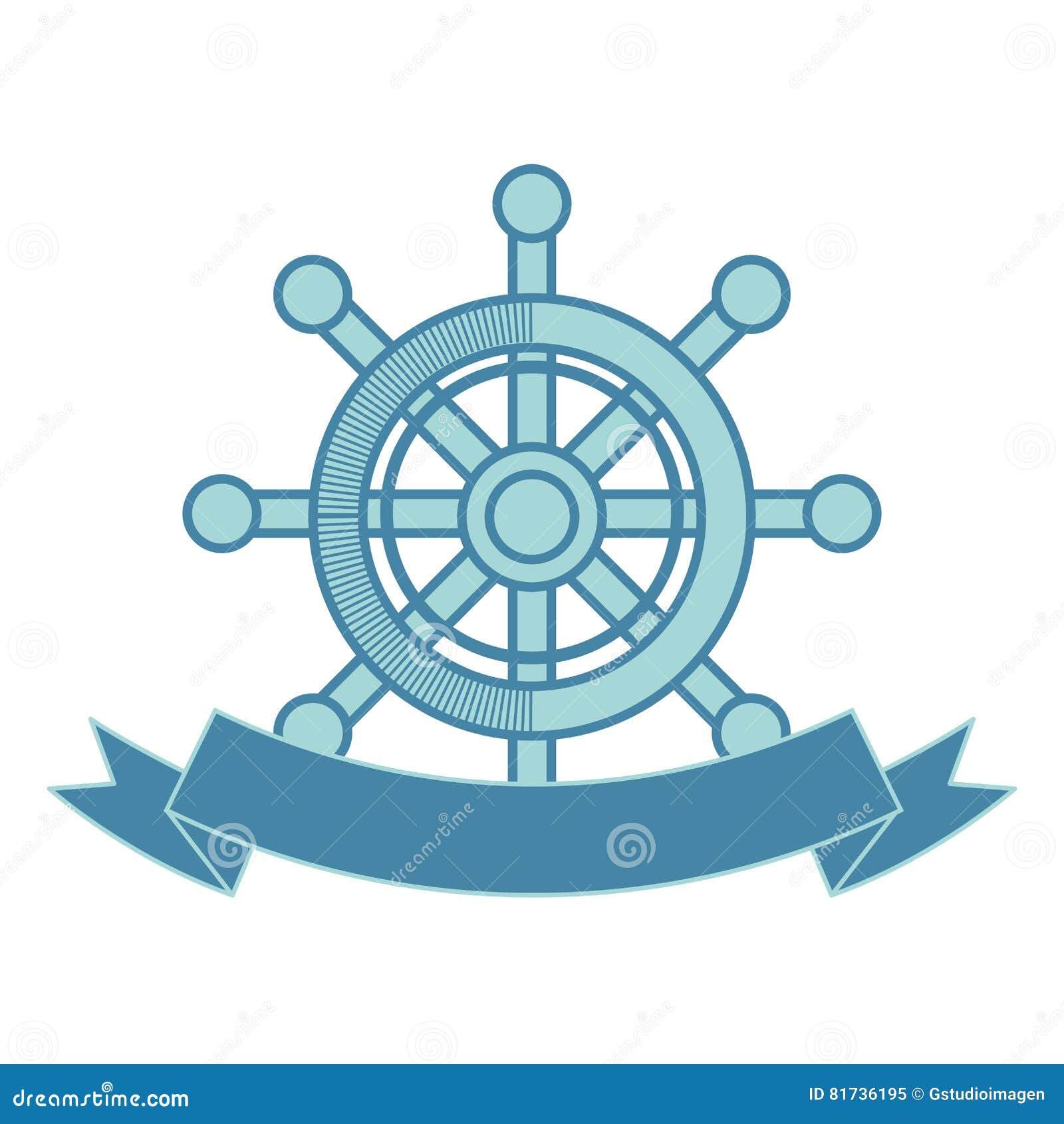 Ship Timon Maritime Frame Vector Illustration | CartoonDealer.com #80708322