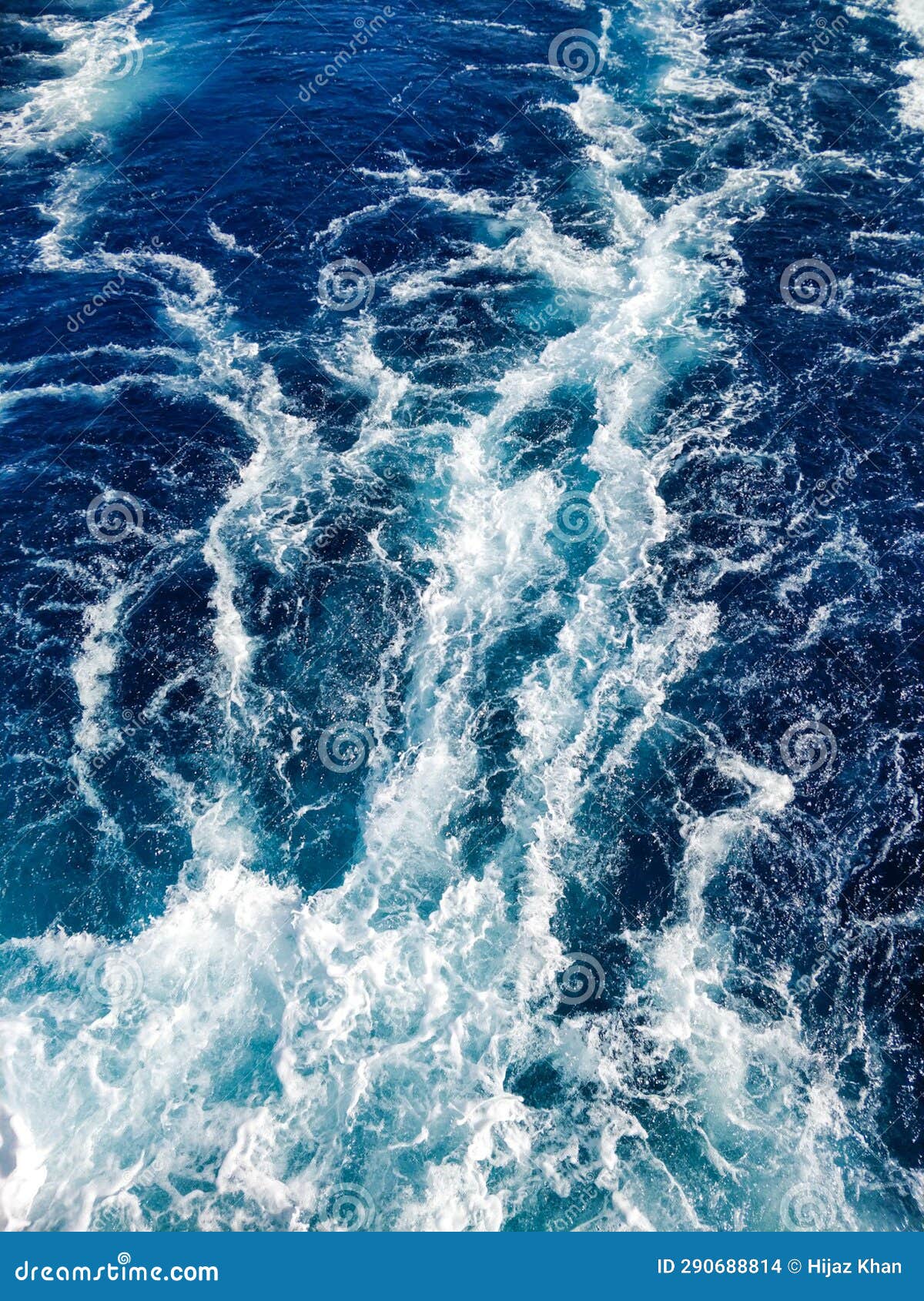 Ship Trail after Ship Passing Over Sea Stock Photo - Image of trail ...