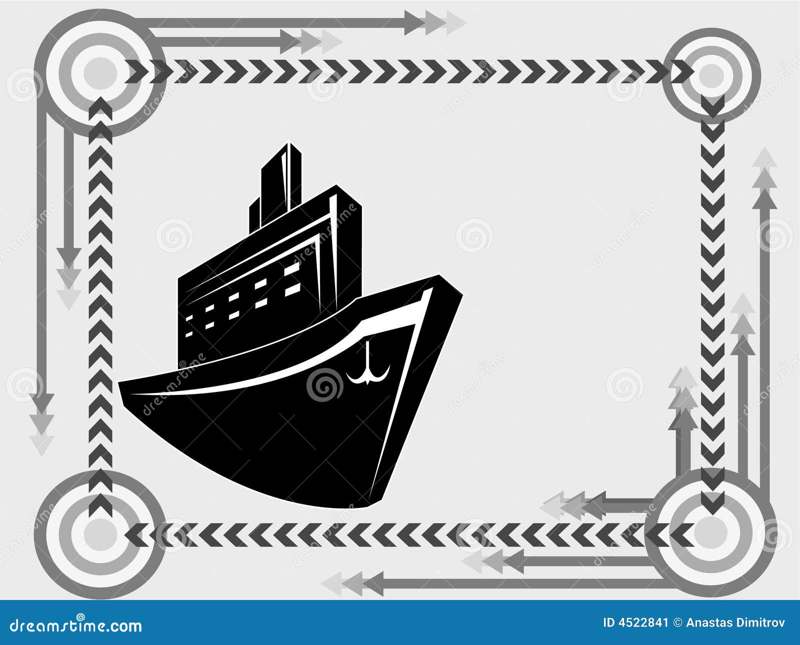 A Ship For The Transport Of Heavy Goods Over Long Distances By Sea And ...