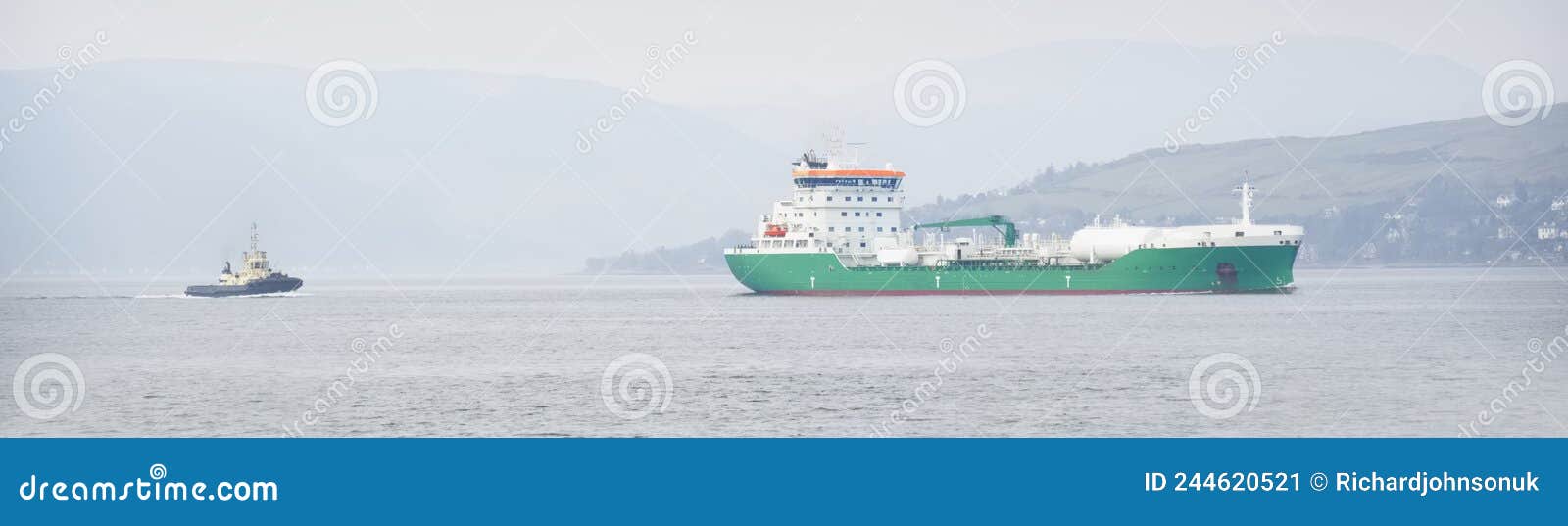 Ship Transporting Floating Storage Container Platform in Sea Followed ...